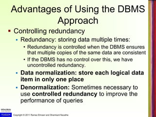 FDS (Sixth Edition) | C1 | Databases and Database Users | PPT