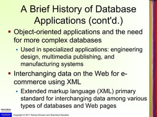 FDS (Sixth Edition) | C1 | Databases and Database Users | PPT