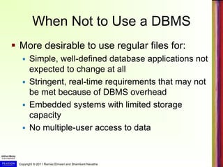 FDS (Sixth Edition) | C1 | Databases and Database Users | PPT