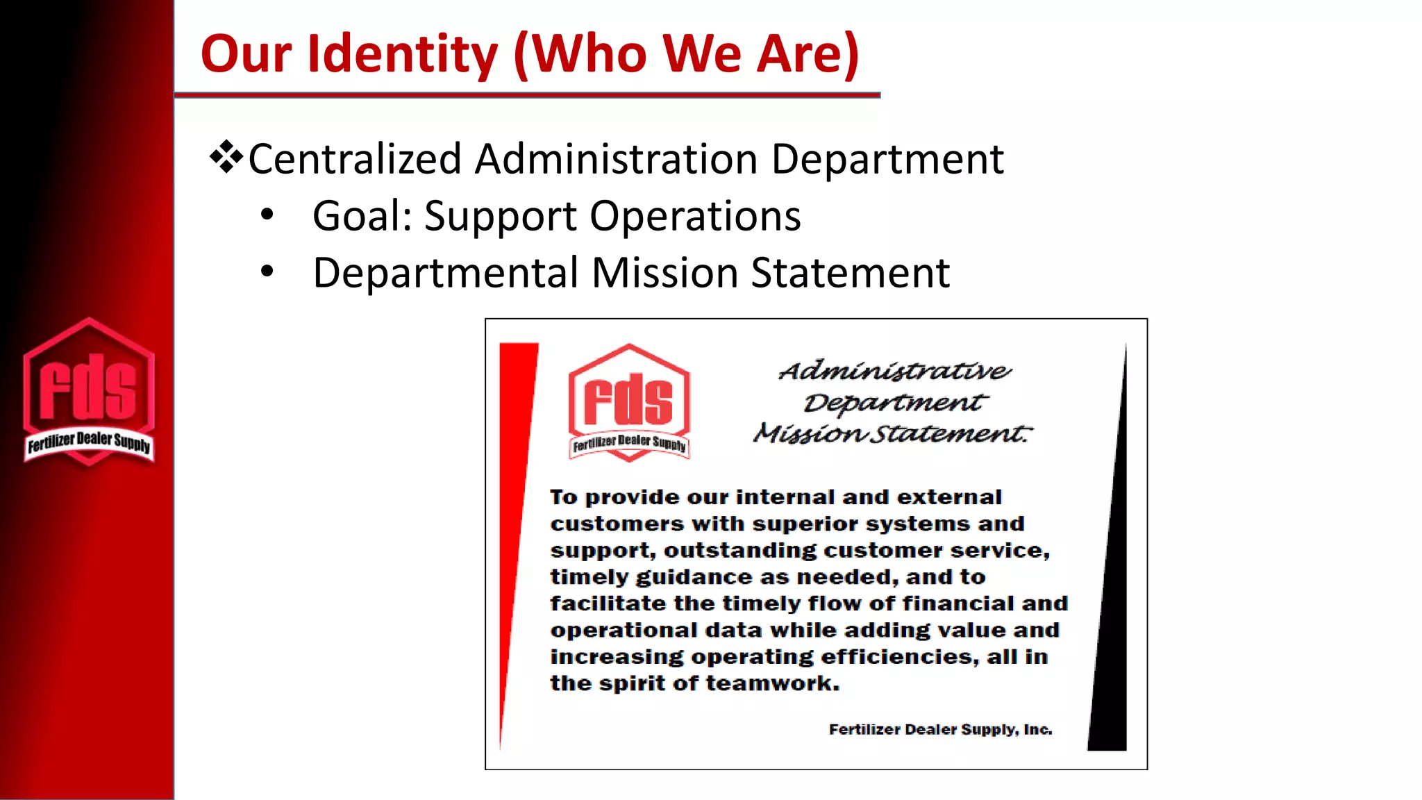 FDS: An Overview of Our Business and History | PPT