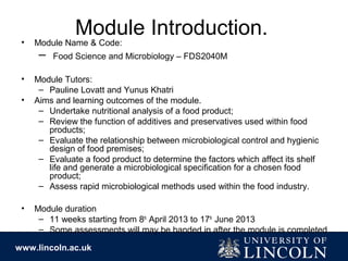 Fds2040 m introduction to module | PPT | Educational Assessment | Education