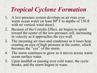 Natural Disasters Topic 10 (Cyclones) | PPTX