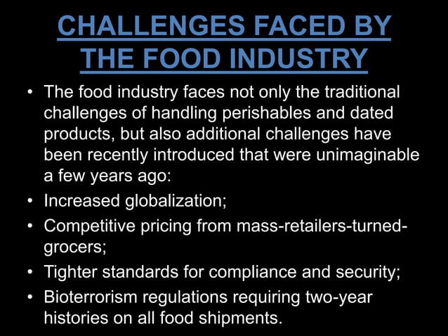 fresh food distribution logistics | PPTX