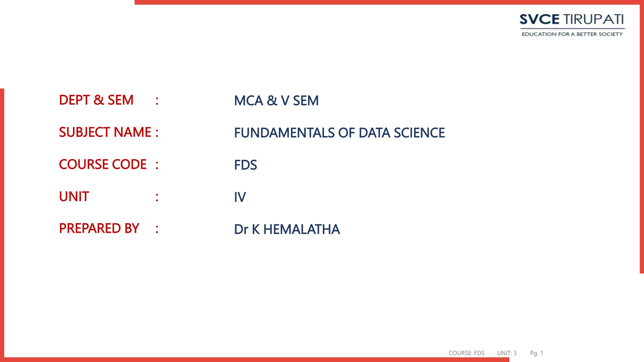 FDS PPT_Unit-5.pptx fundamentals of data science | PPTX