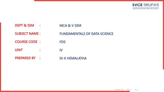 FDS PPT_Unit-5.pptx fundamentals of data science | PPT