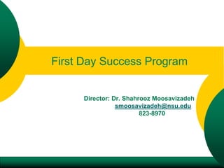 Fds program nsu moosavizadeh | PPT