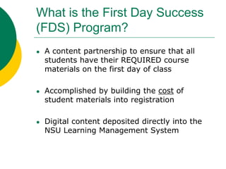 Fds program nsu moosavizadeh | PPT