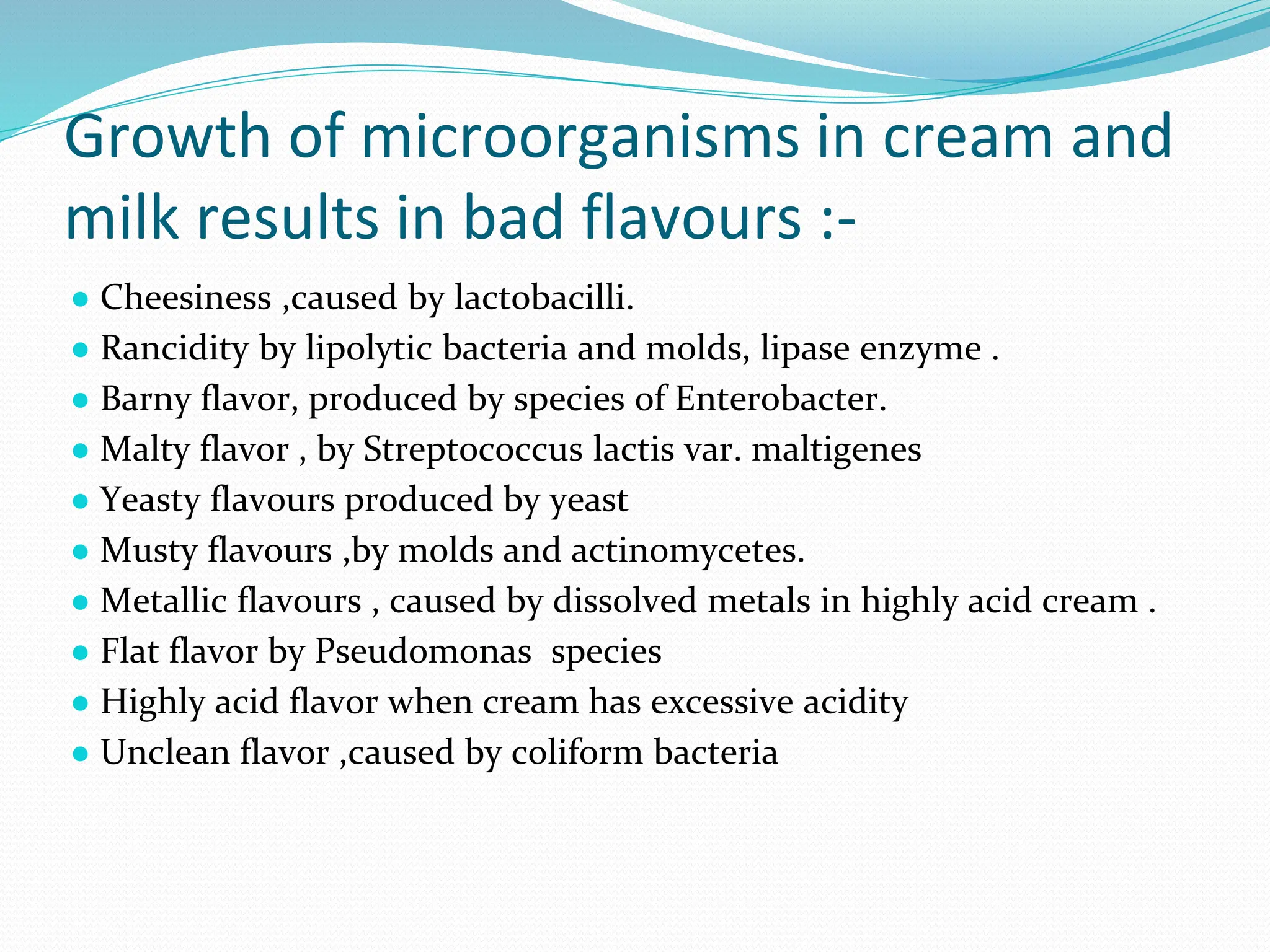 Spoilage of milk and milk products presentation | PPTX