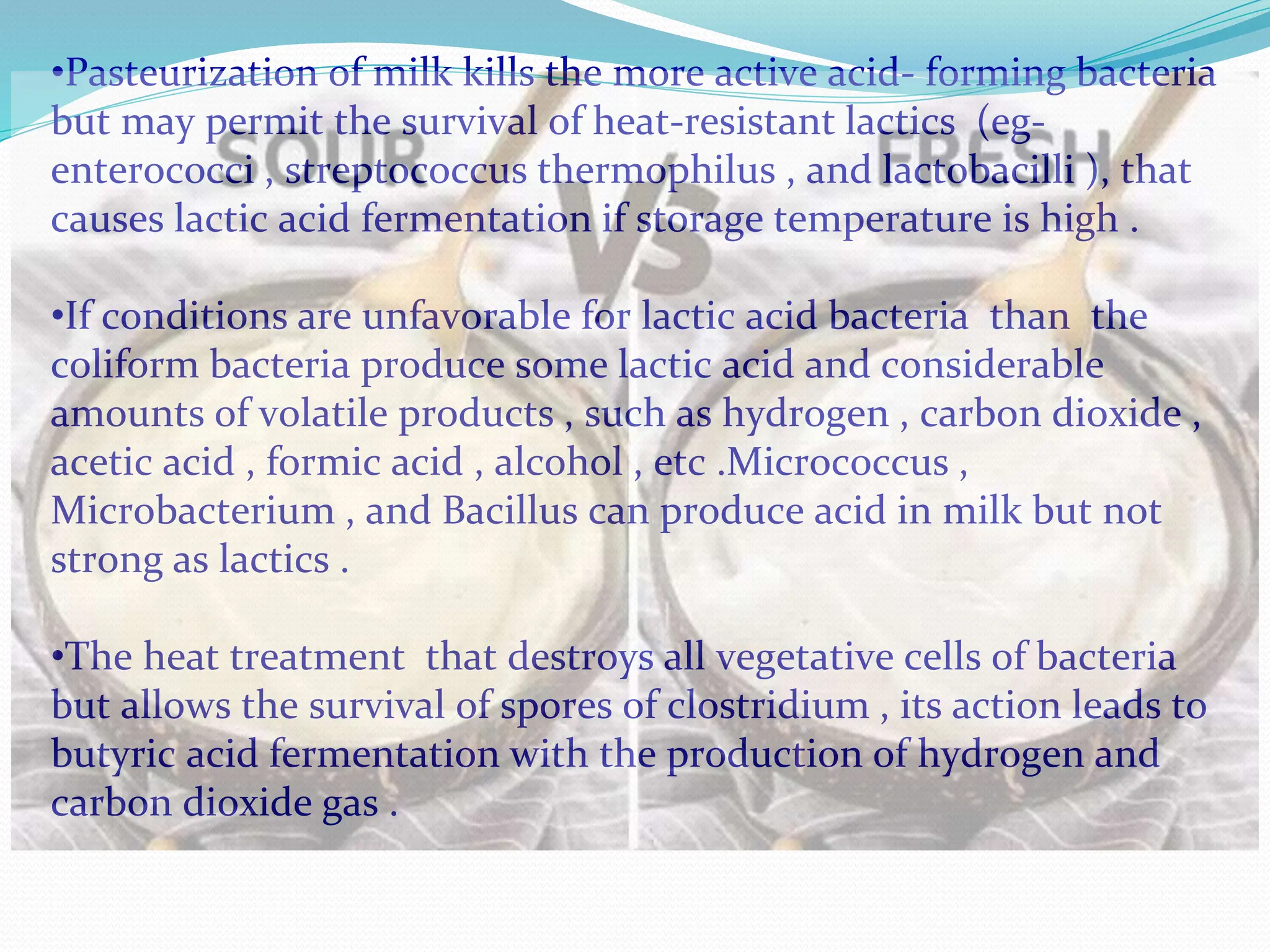 Spoilage of milk and milk products presentation | PPTX