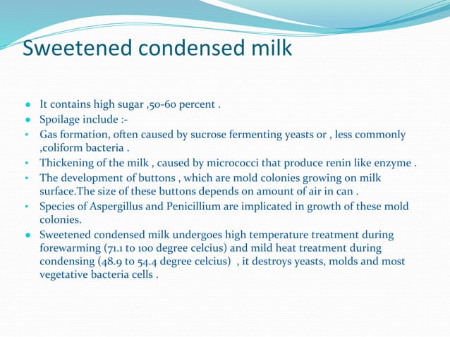 Spoilage of milk and milk products presentation | PPTX | Chemistry ...