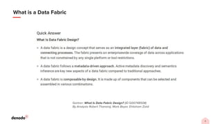 Building a Data Fabric: Lessons Learned from the Field | PDF