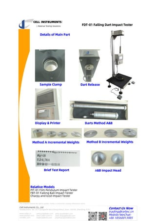 Accurate Impact Testing for Films with Falling Dart Tester | PDF