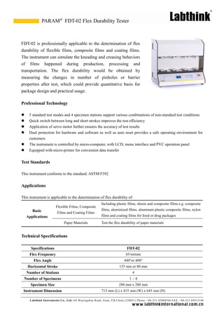 FDT- 02-Flex-Durability-Tester | PDF | Technology & Computing