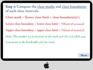 frequency distribution table | PPSX