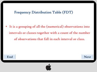 frequency distribution table | PPSX