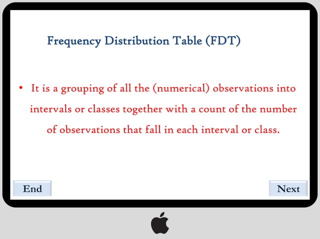frequency distribution table | PPSX