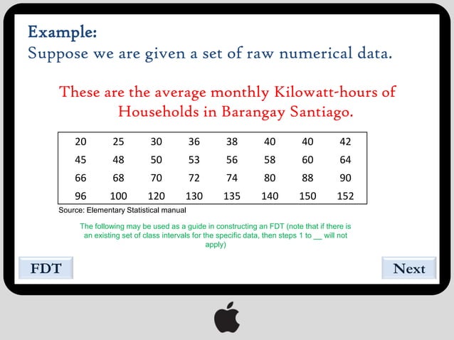 Frequency Distribution Table Ppsx