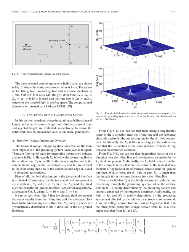 Fdtd Calculation Model For The Transient Analyses Of Grounding Systems
