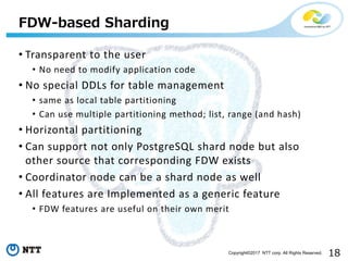 FDW-based Sharding Update and Future | PPT