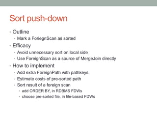 Foreign Data Wrapper Enhancements | PPT