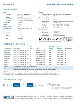 ComNet FDX60M1A Data Sheet | PDF | Computer Networking | Computing