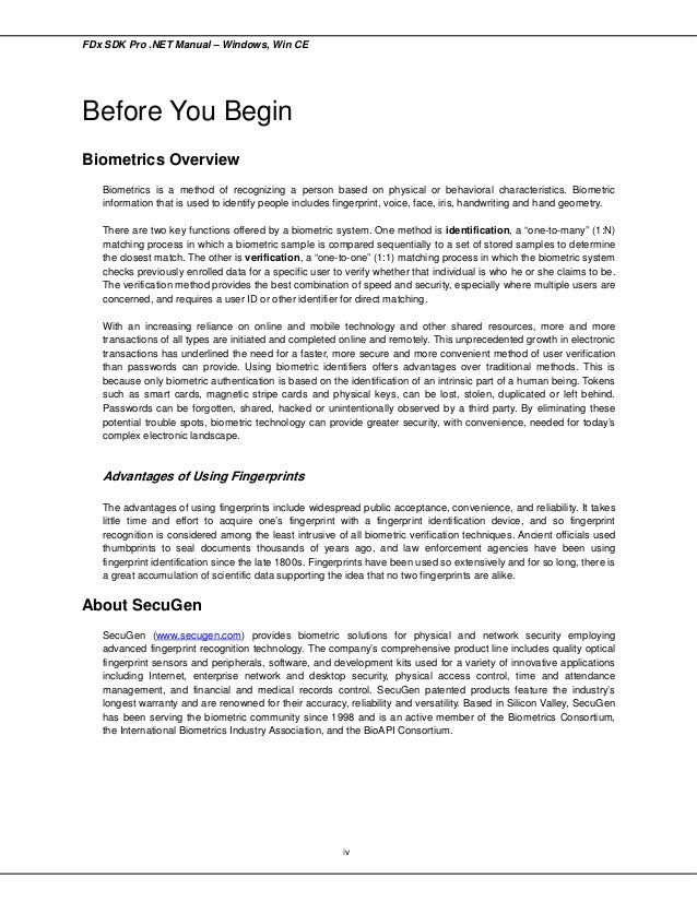 fingerprint technology read theory answers