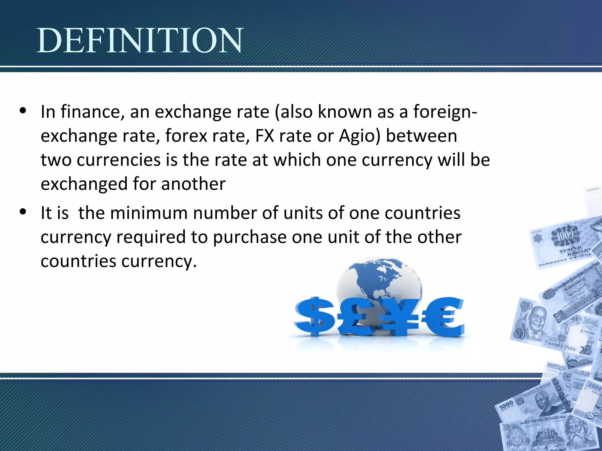Foreign Exhange Rate | PPT