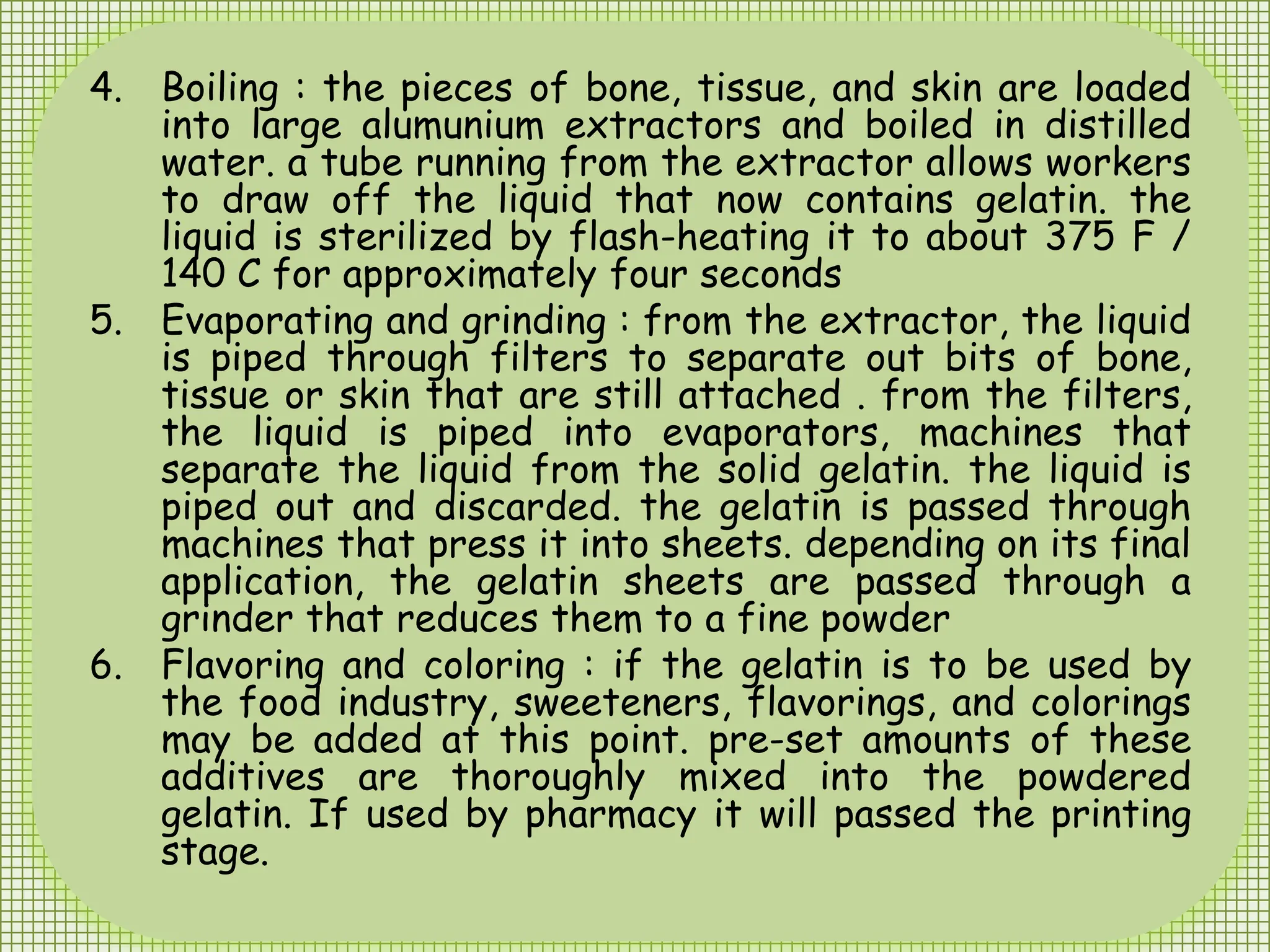 Fe.pptx for science of production of gelatin | PPTX