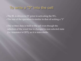 Ferroelectric RAM presentation | PPTX