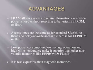 Ferroelectric RAM presentation | PPTX