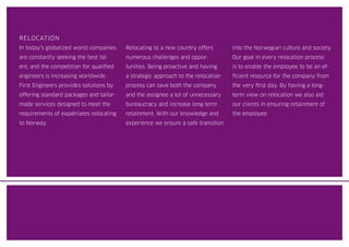 First Engineers - Relocation | PDF
