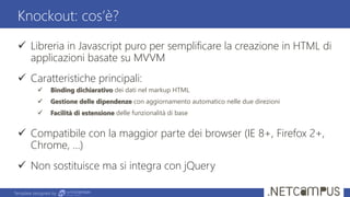 Fe02 ria con breeze e knockout | PPT