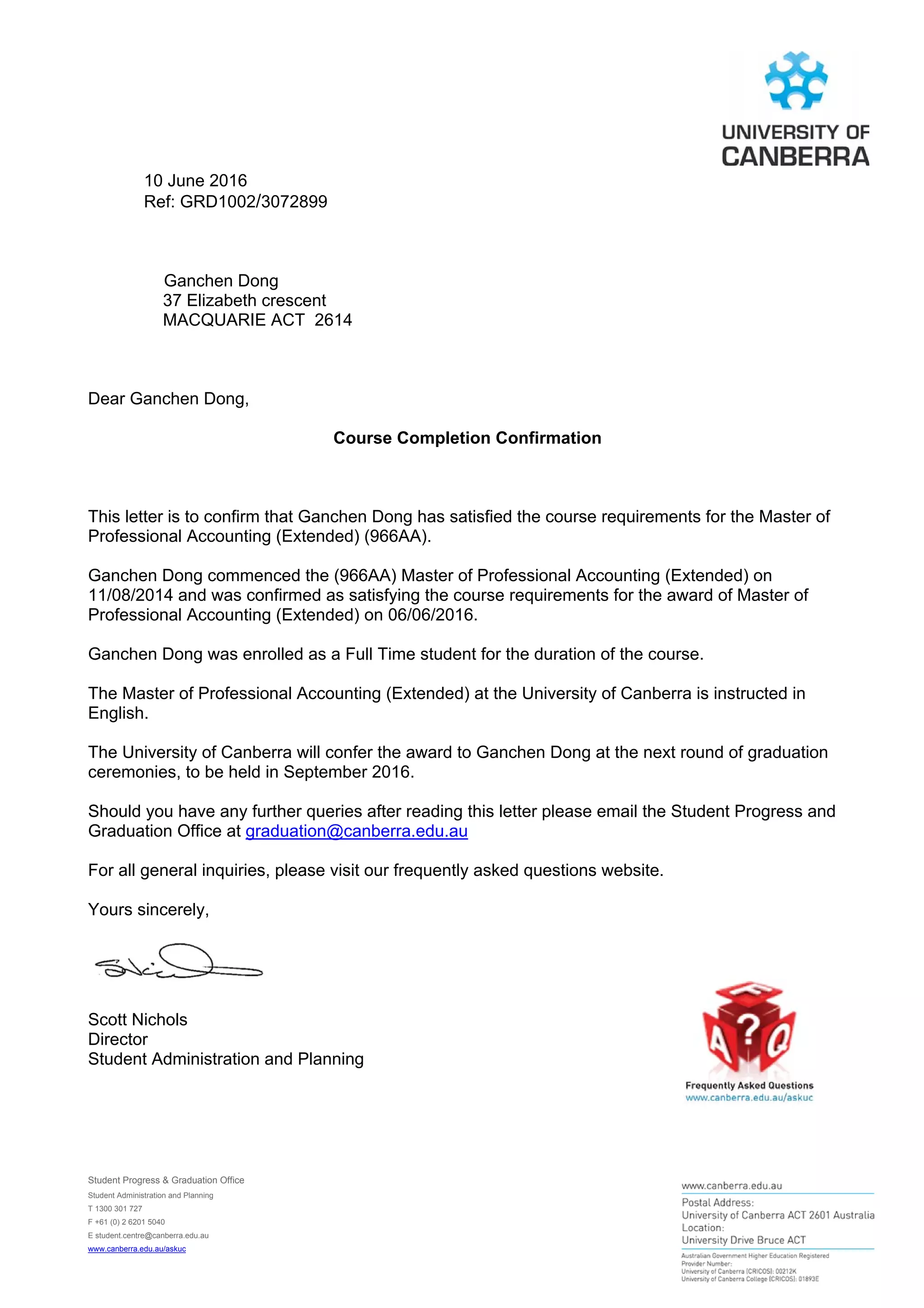 course completion conformation | PDF