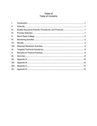 FL Dept Quality Assurance | PDF