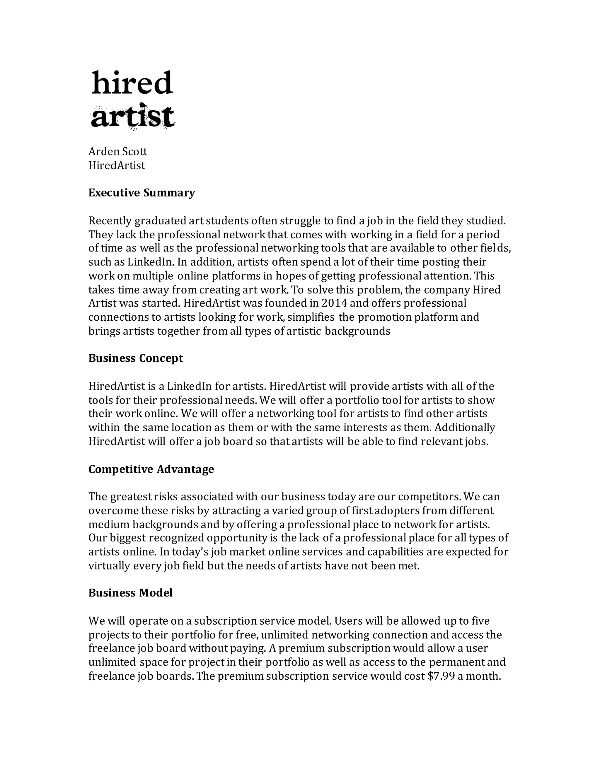 Executive Summary Final | PDF