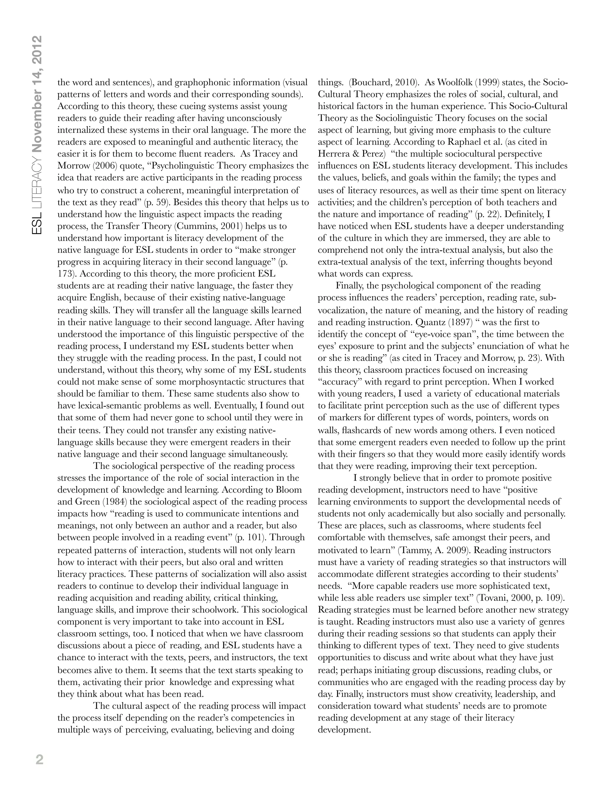 COMPONENTS OF THE READING PROCESS | PDF