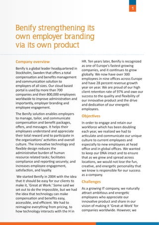 Case Study_Benify on Benify | PDF