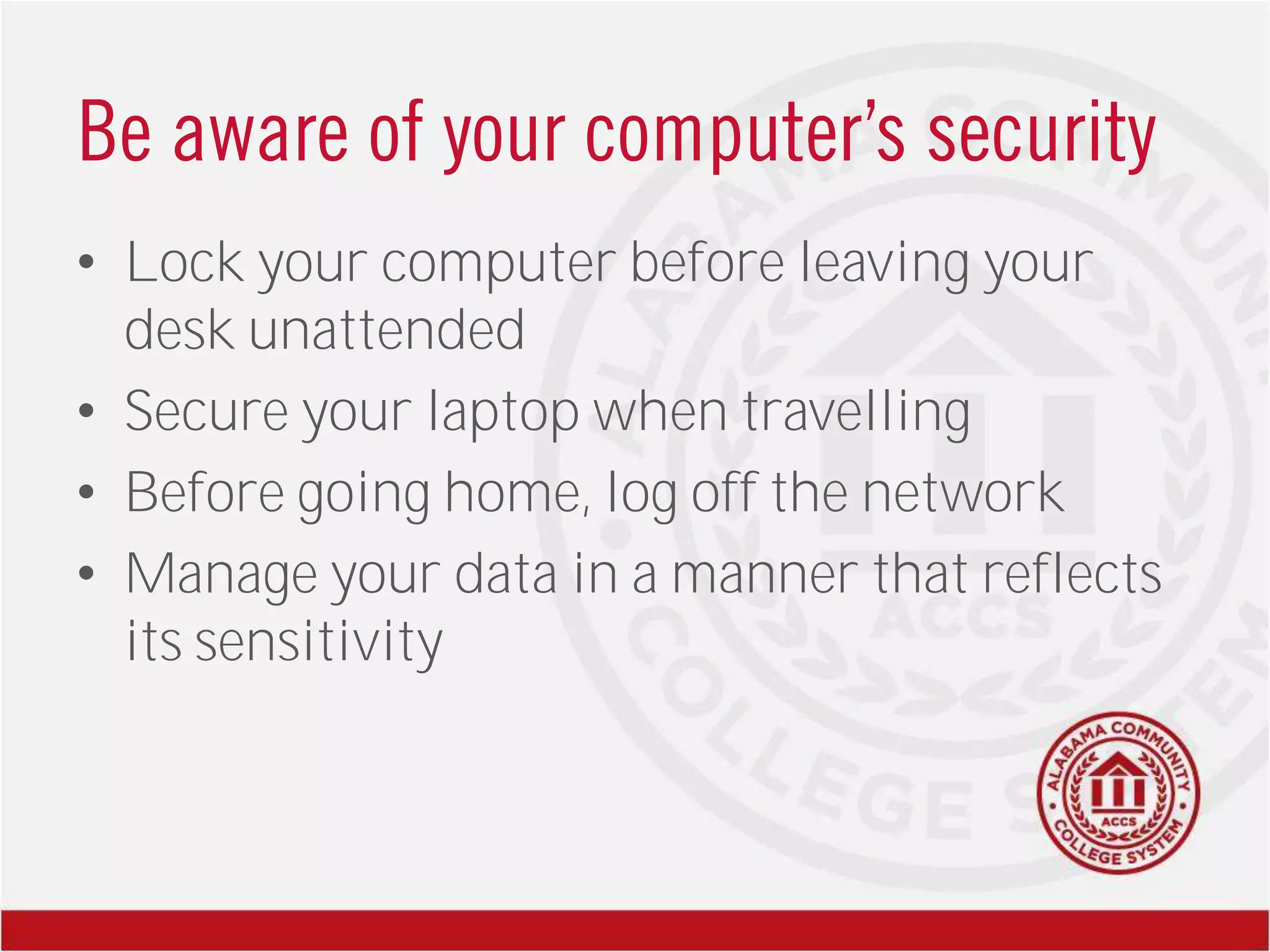 Information Security Awareness Training | PDF