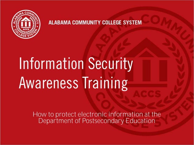 Information Security Awareness Training | PDF | Information and Network ...