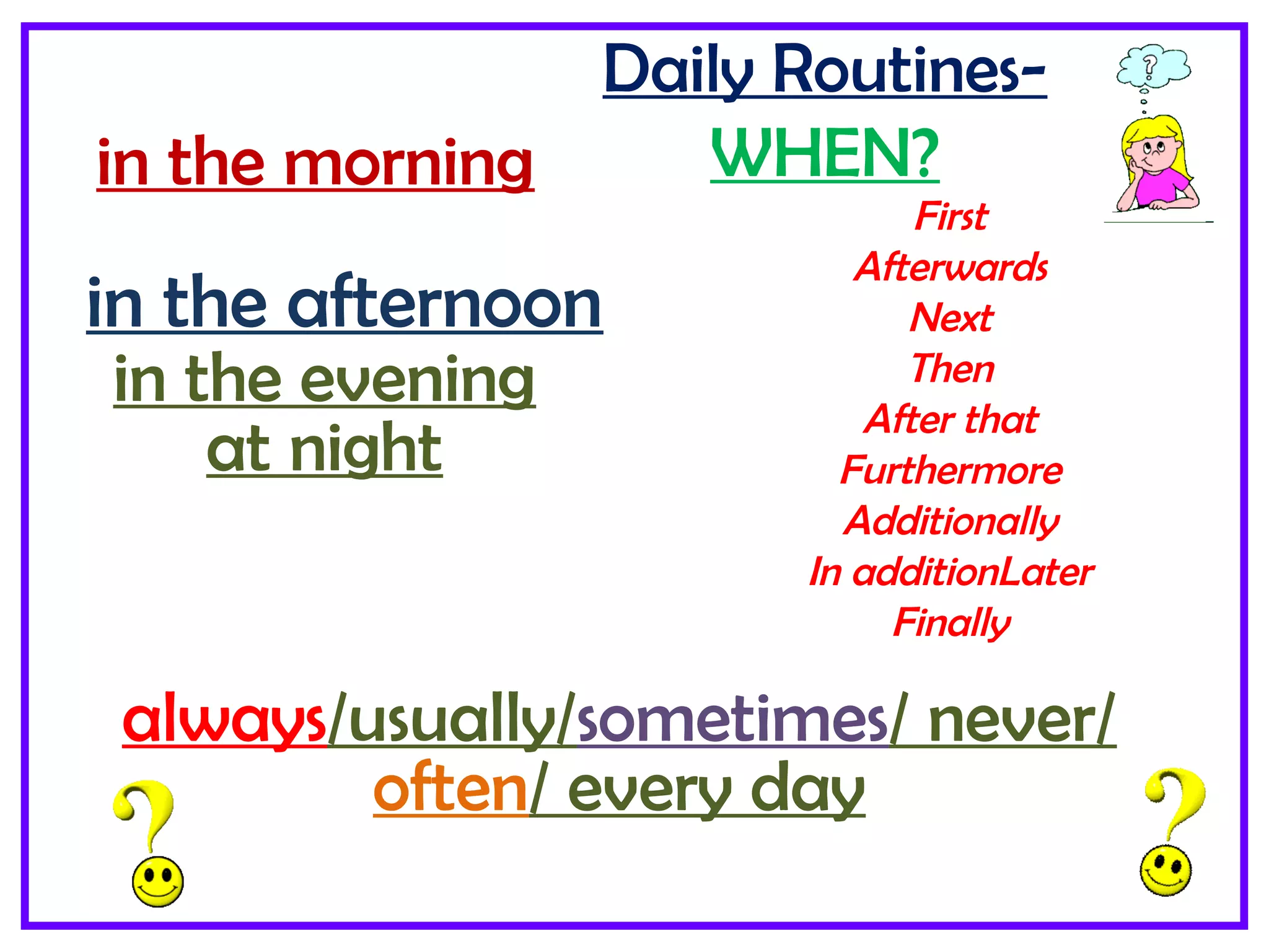 Phrasal Verbs for Daily routines | PPT