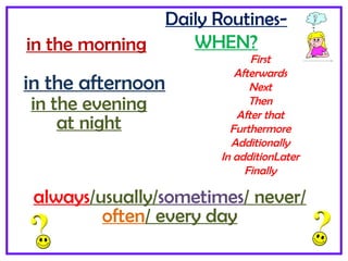 Phrasal Verbs for Daily routines | PPT