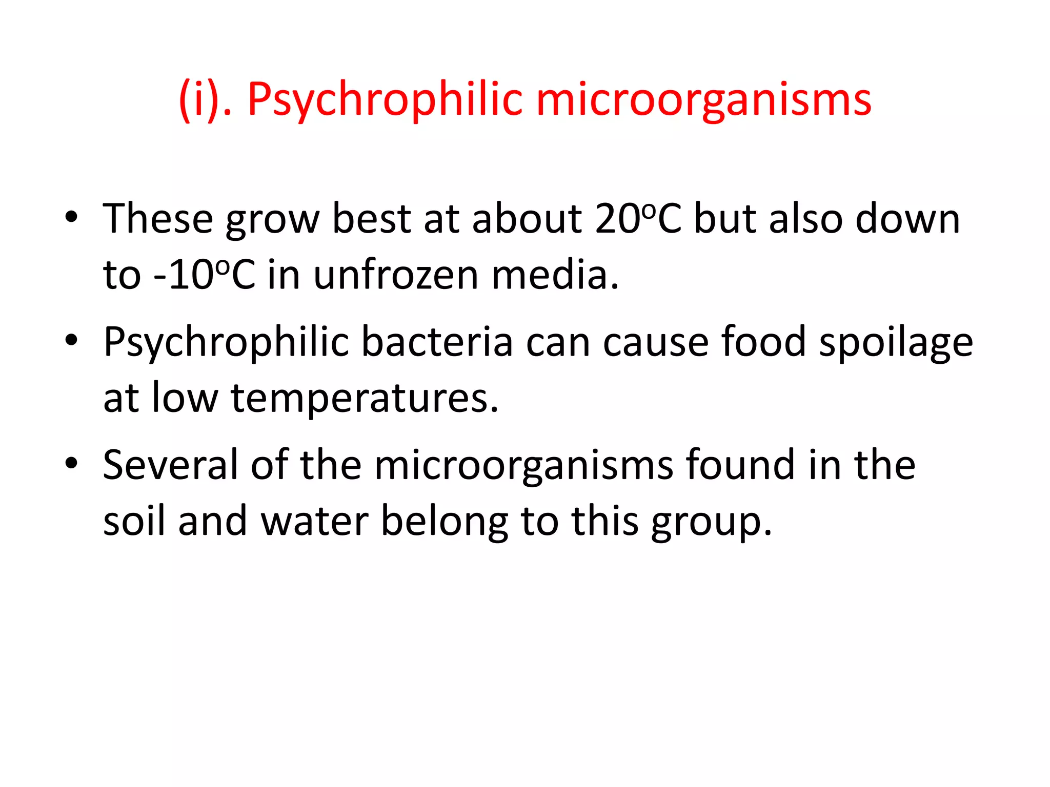 MICROBIAL GROWTH IN FOOD | PPTX
