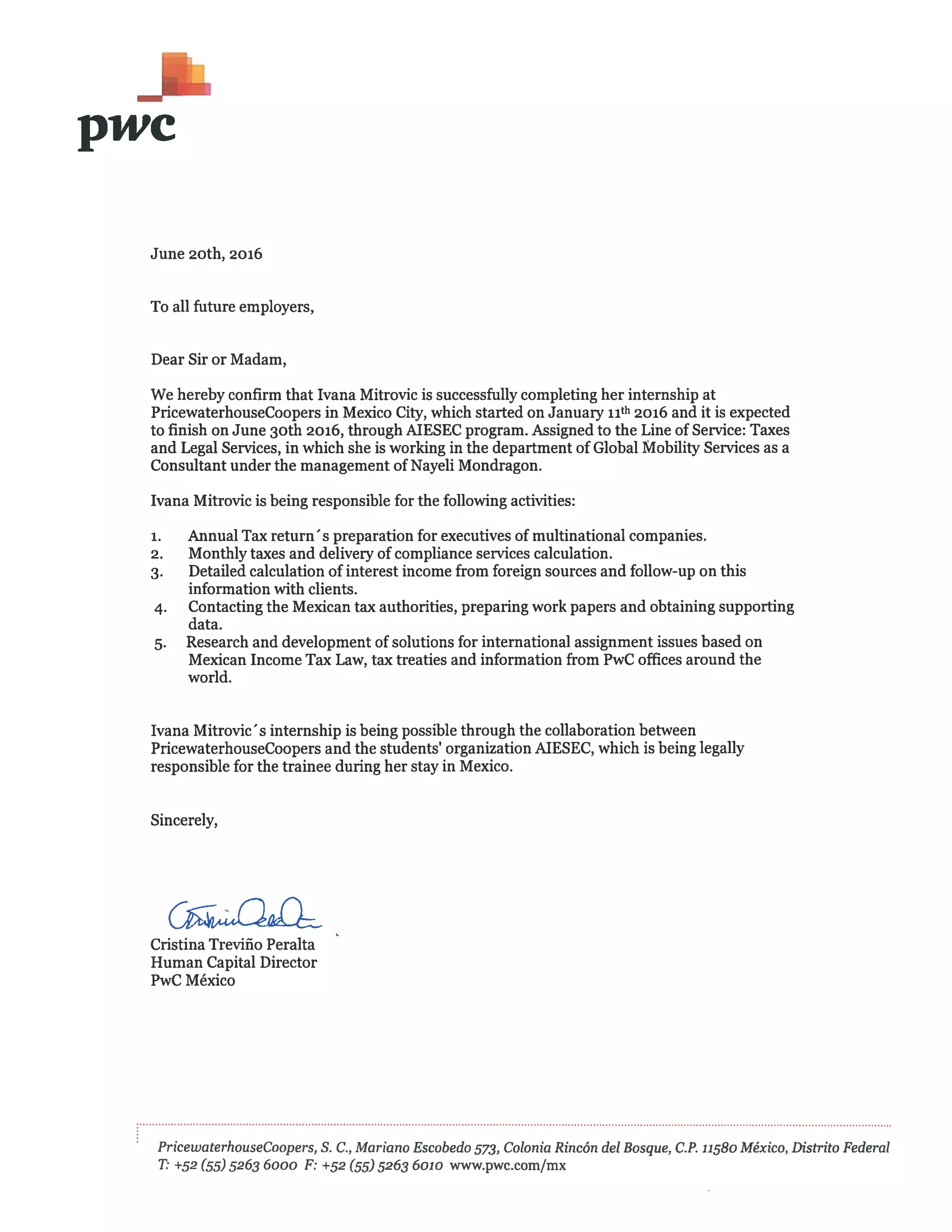 PwC Certificate | PDF