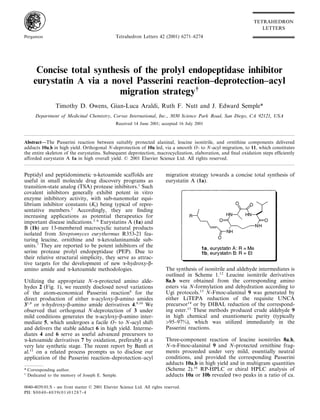 Tet. Lett. Eurystatin TS | PDF
