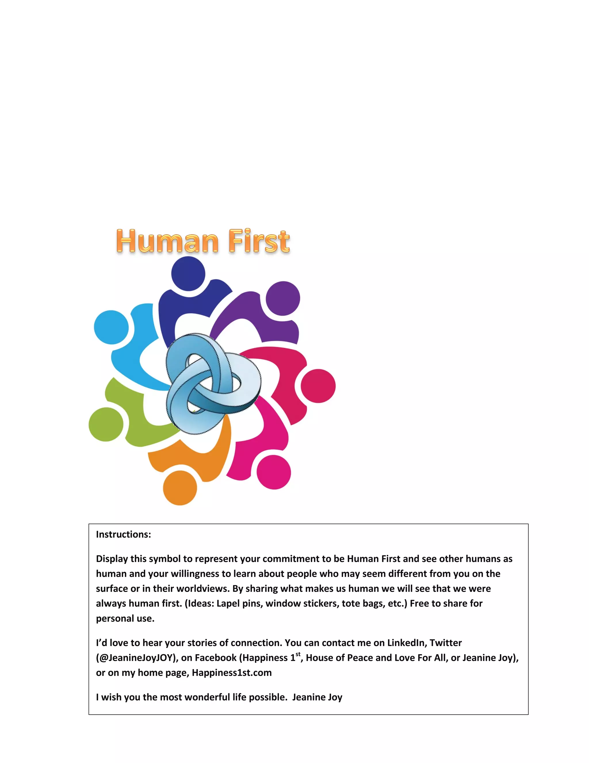 human first lapel pin | PDF