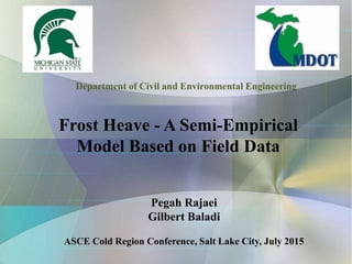 ASCE Cold Region Conference-July 2015 (1) | PPTX