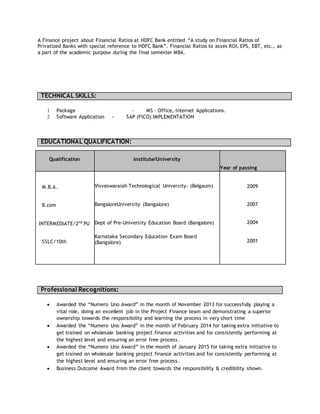 Satyajith resume | DOCX