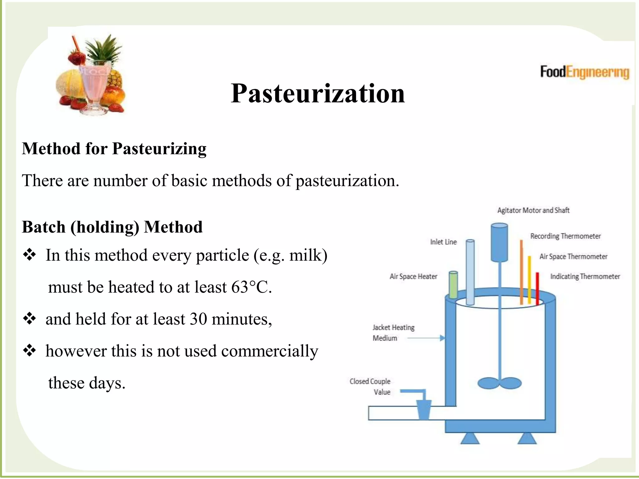 thermal processing of food | PPTX
