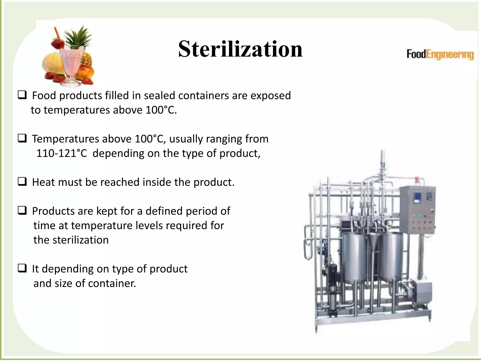 thermal processing of food | PPTX