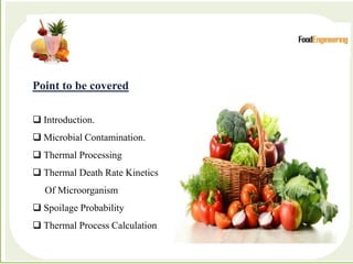 thermal processing of food | PPTX